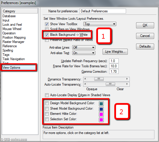 MicroStation Tip Change View Background Color And Pointer Size CADnotes